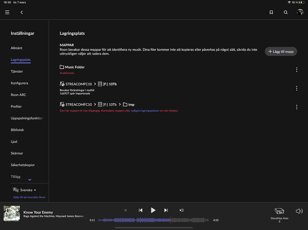 Roon Core drops/looses hundreds/thousands of albums repeatedly ...