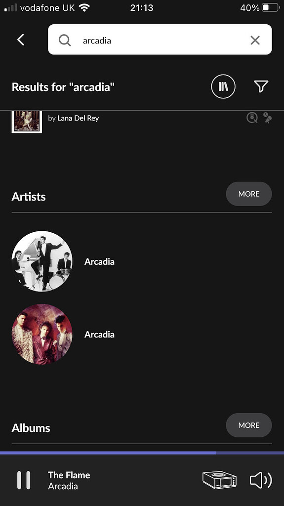 Arcadia Mix up of artists - Metadata - Roon Labs Community