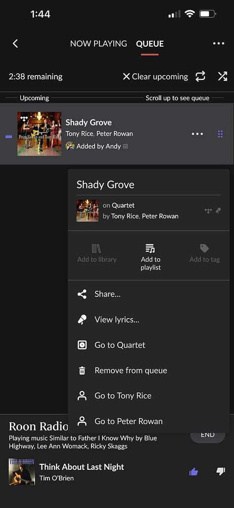 Roon Radio, add to Library, tagging and favouriting - Roon Software Discussion - Roon Labs Community