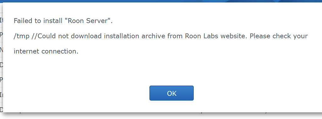 Failed to install roon server - QNAP/Synology NAS - Roon Labs Community