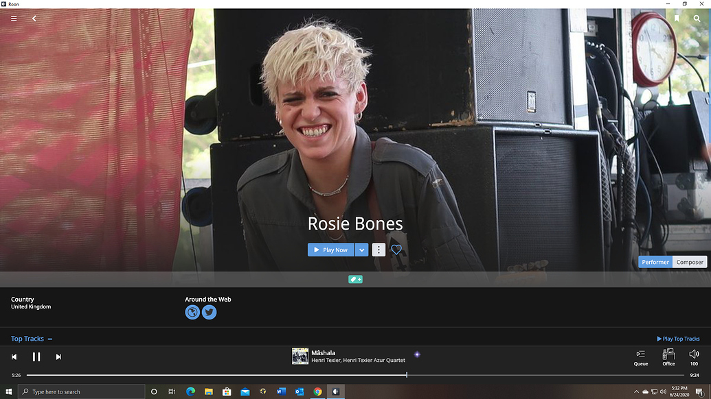 Rosie Bones / Carmen Vandenberg - Metadata - Roon Labs Community