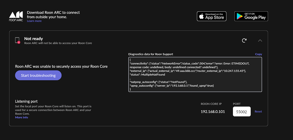 Roon Arc Not Able To Access My Roon Core Arc Port Forwarding Help Roon Labs Community