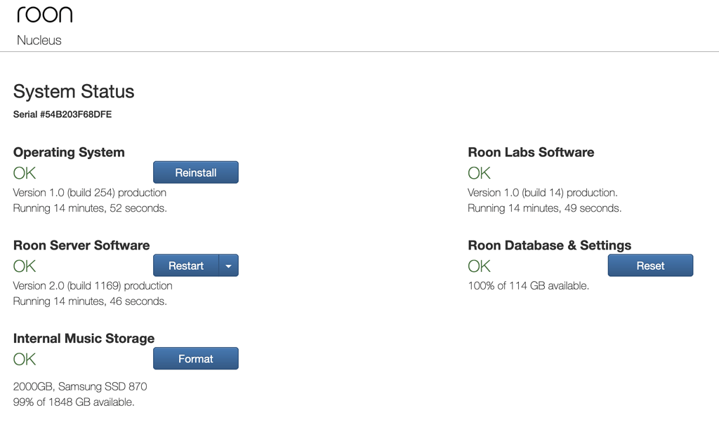 Nucleus Core Connection Failed - Nucleus Support - Roon Labs Community