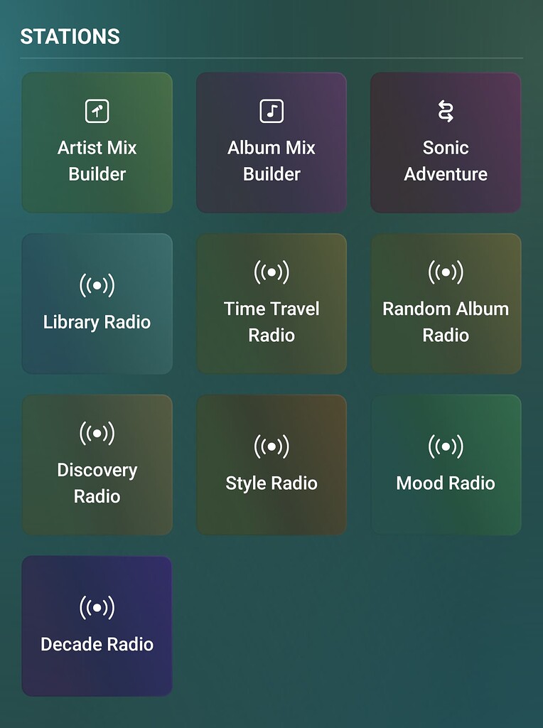 Adding a random album option when viewing albums, or making more options to explore your library ...