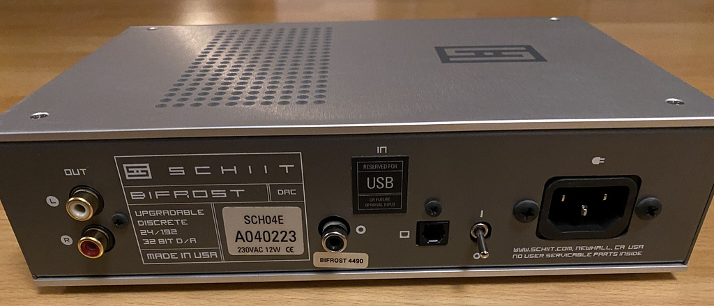 FS: Schiit Bifrost 4490 DAC [SOLD] - Sales and Trades - Roon Labs Community