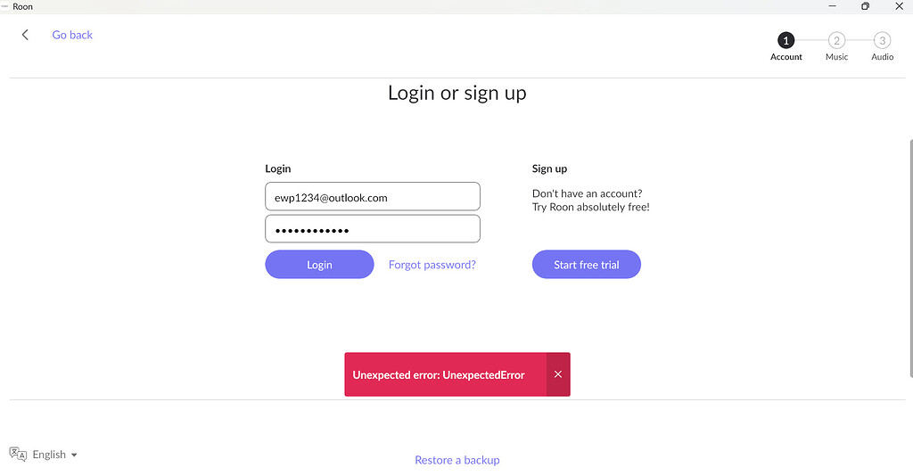 New set up getting Unexpected error on Innuos Zenmini mk3 - Support - Roon Labs Community
