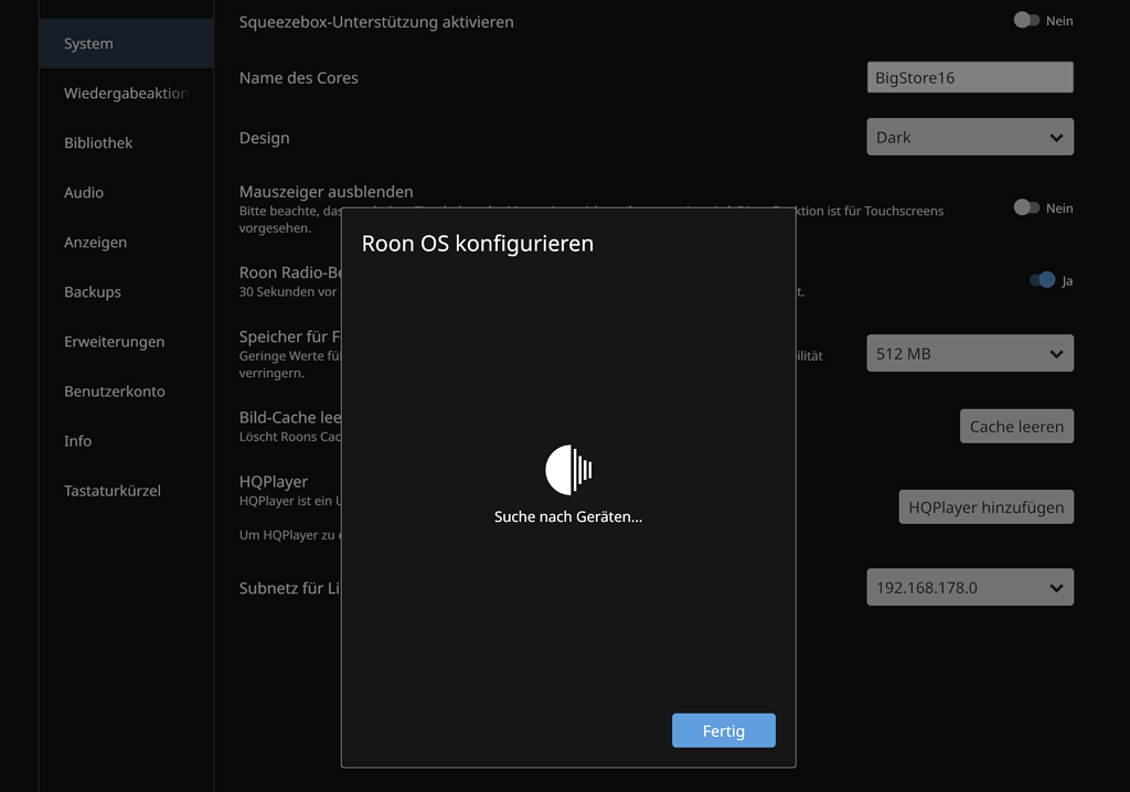 Set-up Web Admin interface - Support - Roon Labs Community