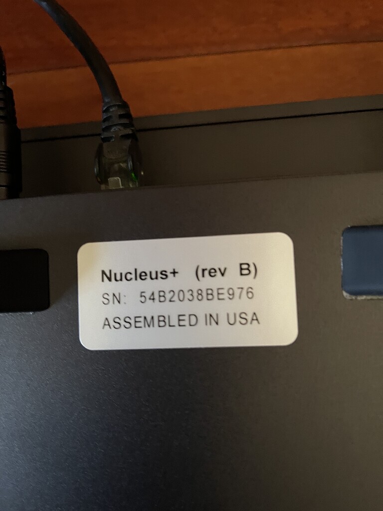 Nucleus+ won’t connect to network after power outage - Nucleus Support - Roon Labs Community