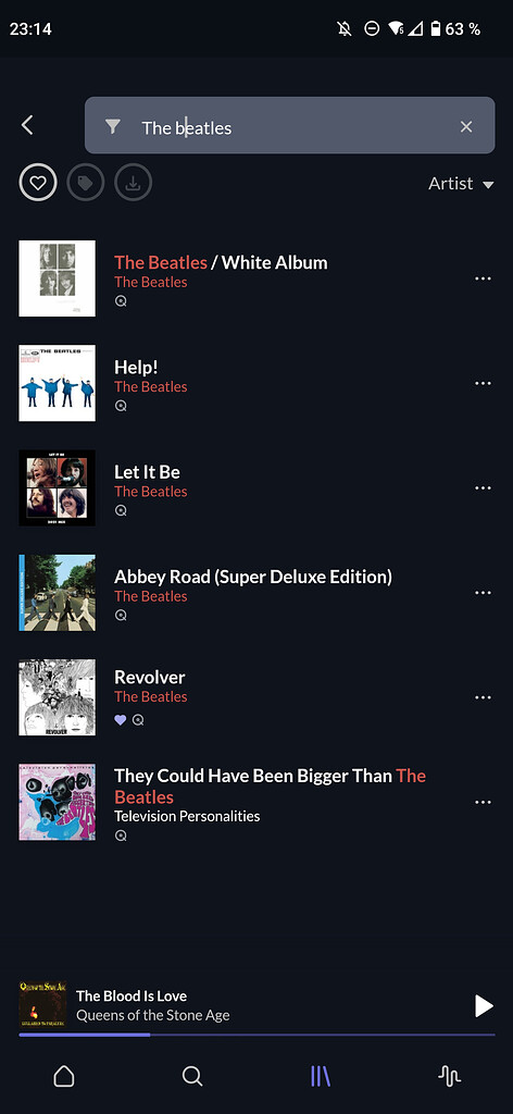 B200 Random sorting of albums within artist when sorted by artist? [Ticket in] - Early Access ...
