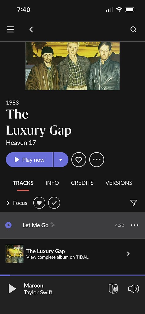 Album track filtering - Support - Roon Labs Community