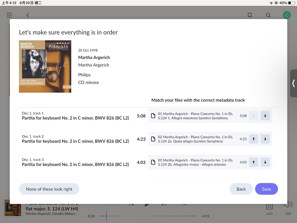 Tracking and Disc numbers were incorrect - Metadata - Roon Labs Community