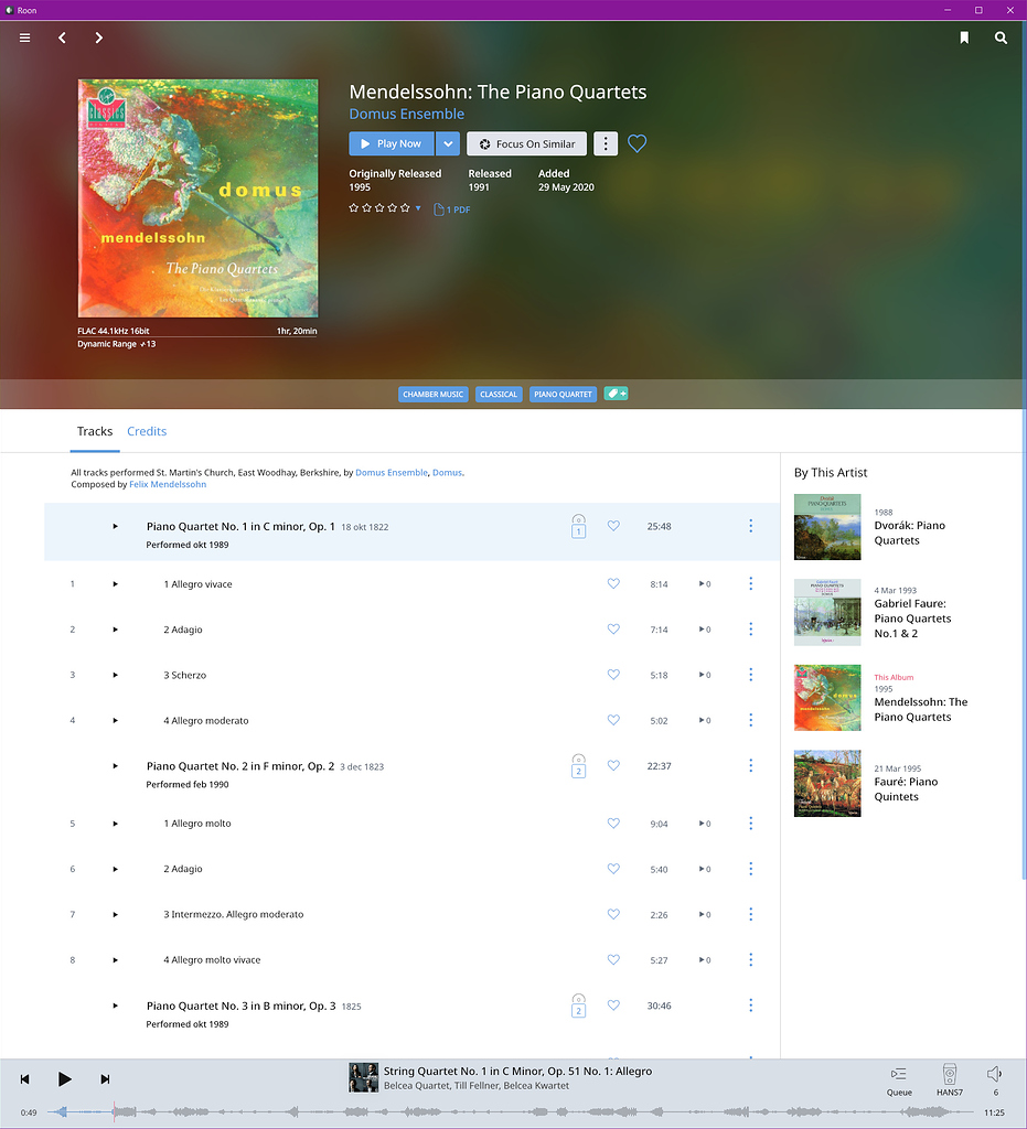 Artist Equivalence: Double Domus - Metadata - Roon Labs Community