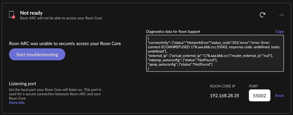 Not Ready Roon ARC - ARC: Port Forwarding Help - Roon Labs Community