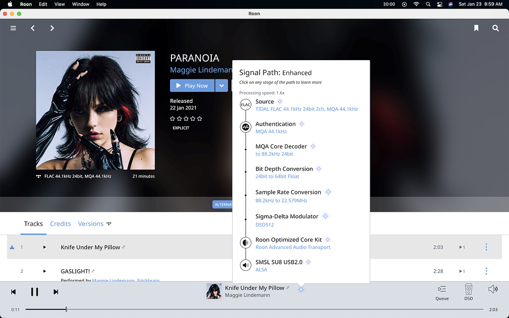 Basic DSP conversion processing to DSD 512 with M1 and other computers ...