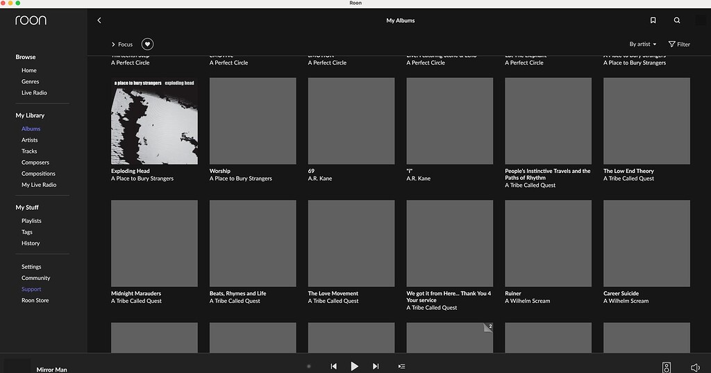 After Latest Update, Roon Desktop on Mac Not Loading Album Artwork and ...