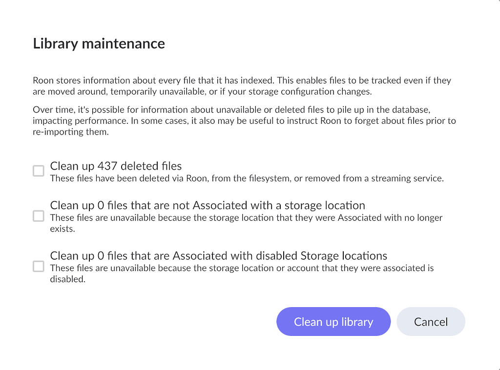 B1207 After database update library maintenance is reporting missing ...