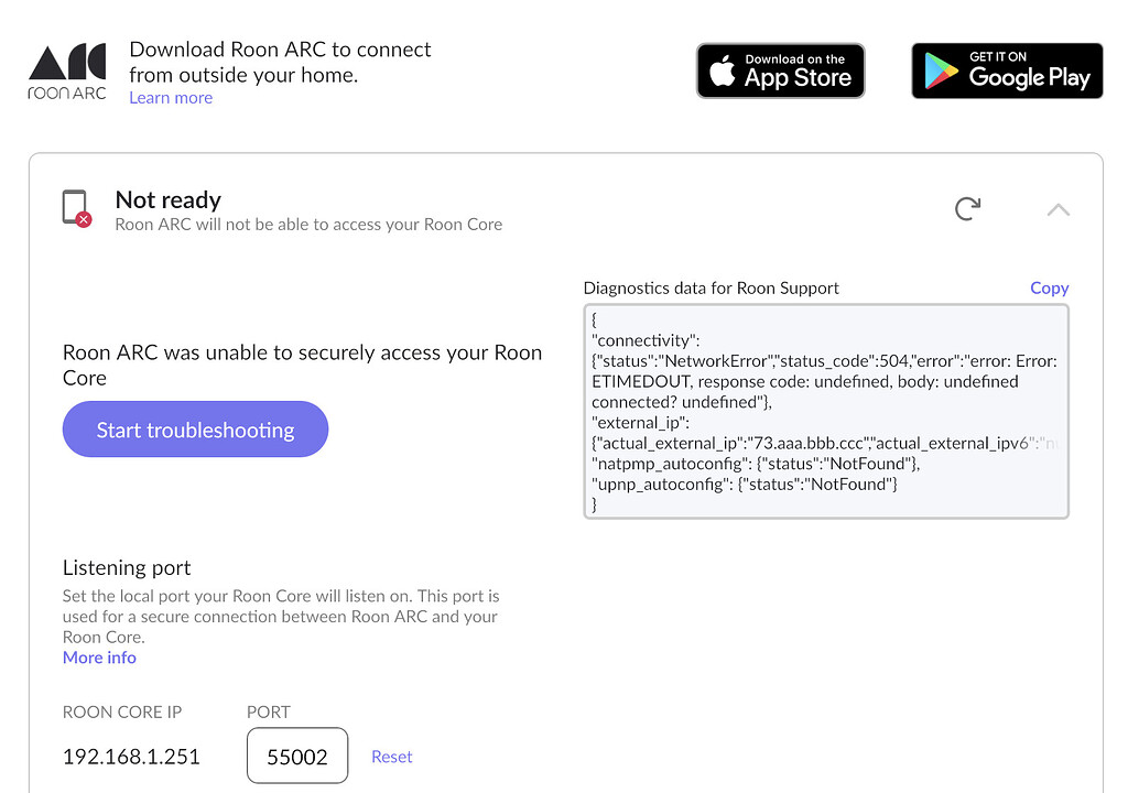 ARC with Ubiquiti Home Network - Port Forwarding Help - Roon Labs Community