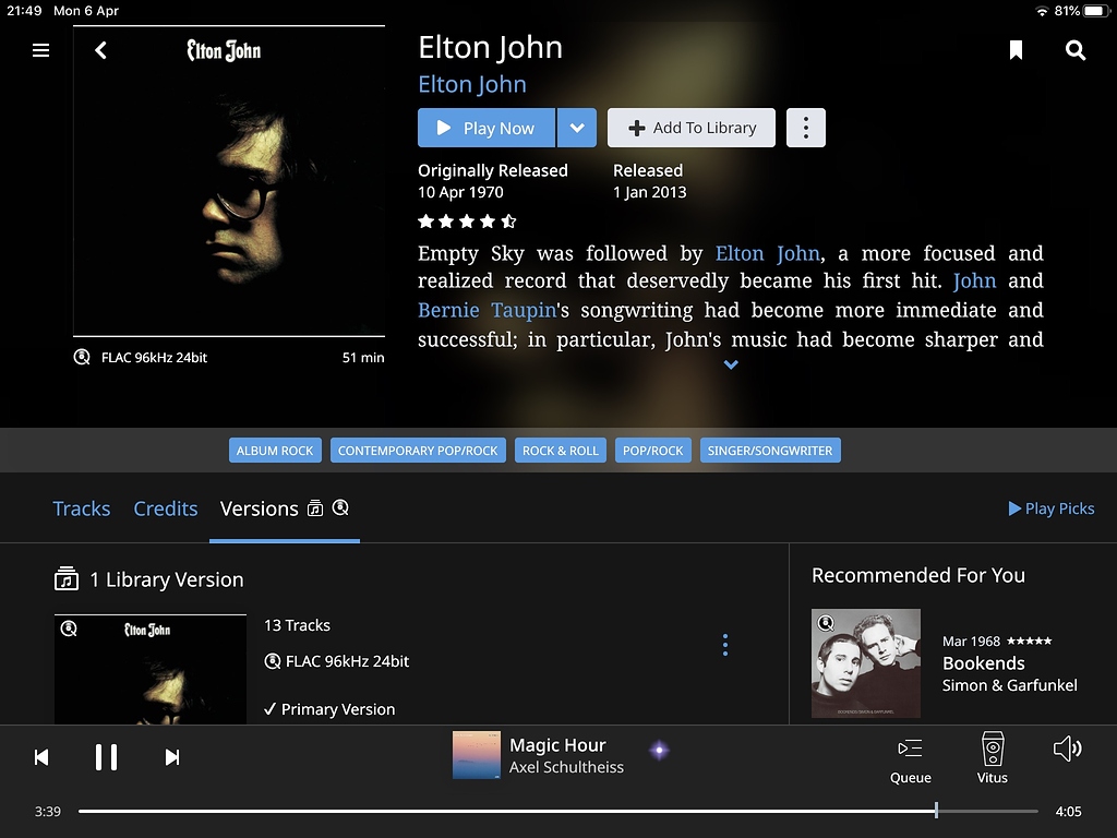 Selecting albums from "My Qobuz" issue - Support - Roon Labs Community