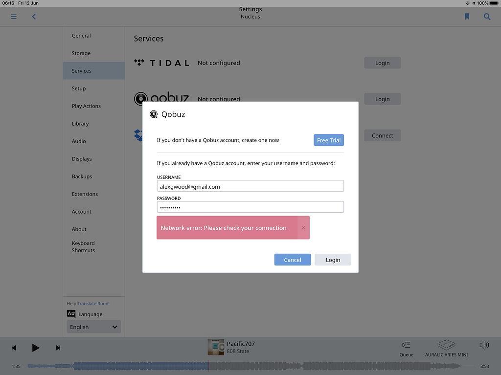 ROON and the Qobuz Sign in - Support - Roon Labs Community