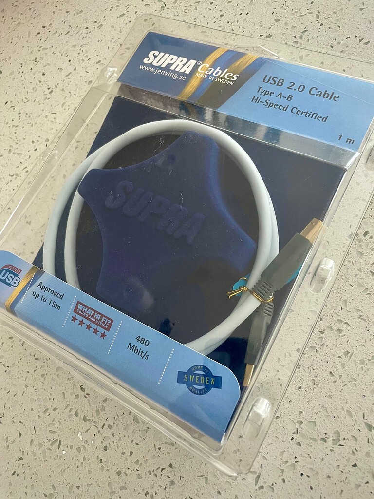 FS: Supra USB 2.0 Type A-B 1m Cable - Sales and Trades - Roon Labs ...