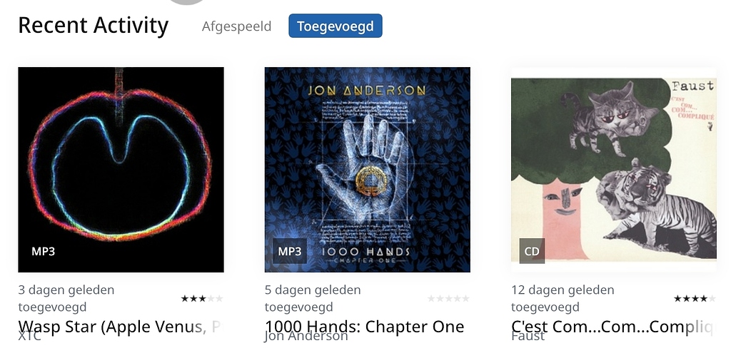 Recent Activity screen layout glitch - Support - Roon Labs Community