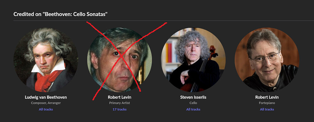 How to remove wrong Robert Levin - Metadata - Roon Labs Community