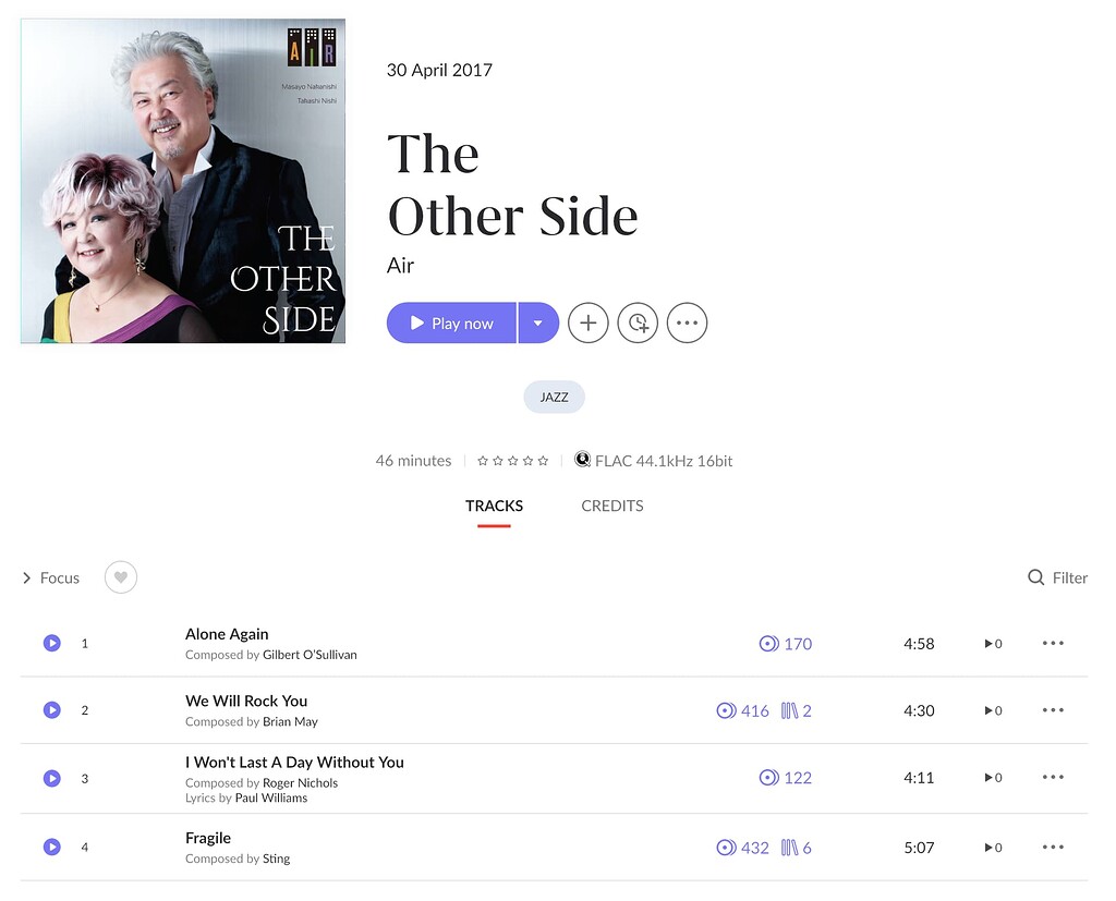 Album listed under wrong Artist (Air, french band) - Metadata - Roon ...