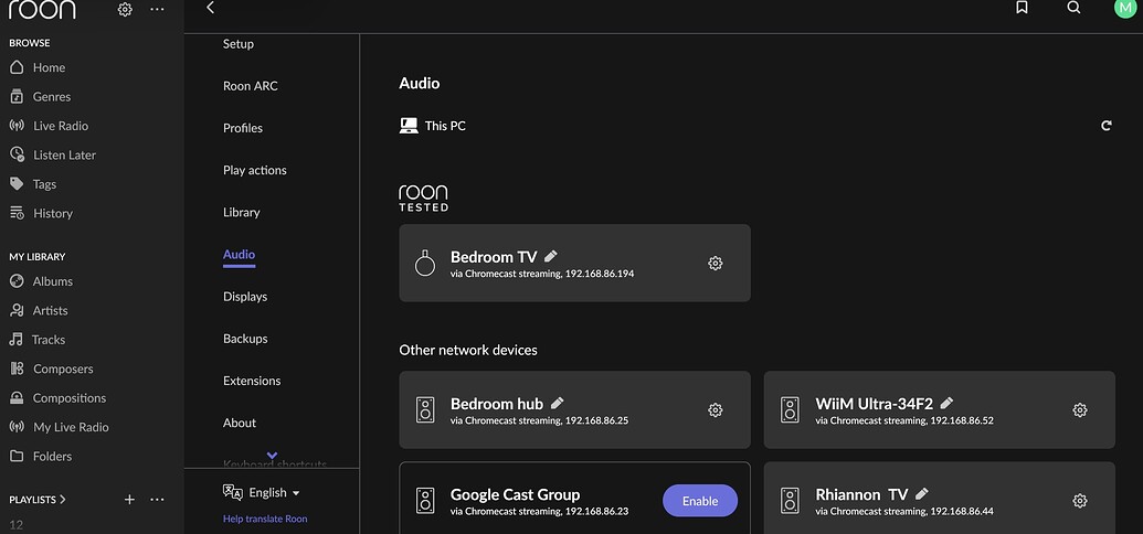 Audio devices disappear on Roon Server and then re-appear [Roon ...