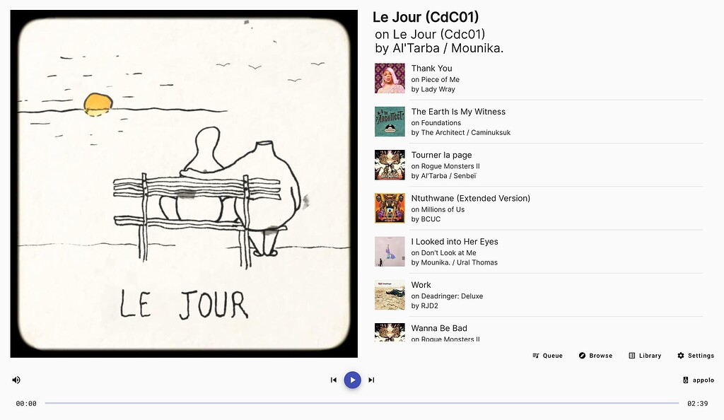 Roon-web-stack, a stack to drive roon from a web browser (current ...