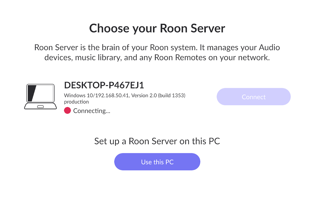 Can't connect to Roon Server with Windows or Android Version of Roon ... Can't connect to Roon Server with Windows or Android Version of Roon ...