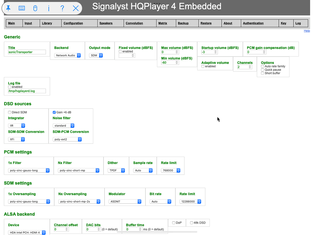 T+A DAC 200 HQPlayer Settings - T+A - Roon Labs Community