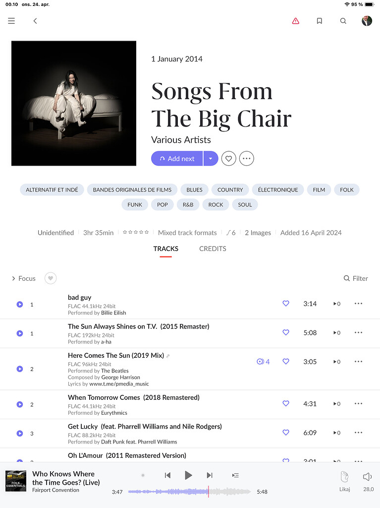 Metadata improver:paused when editing album settings - Metadata - Roon Labs Community