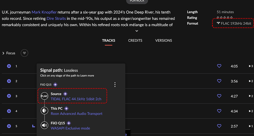 Why does Roon not play Tidal HiRes (FLAC 192kHz 24bit) - TIDAL - Roon Labs Community