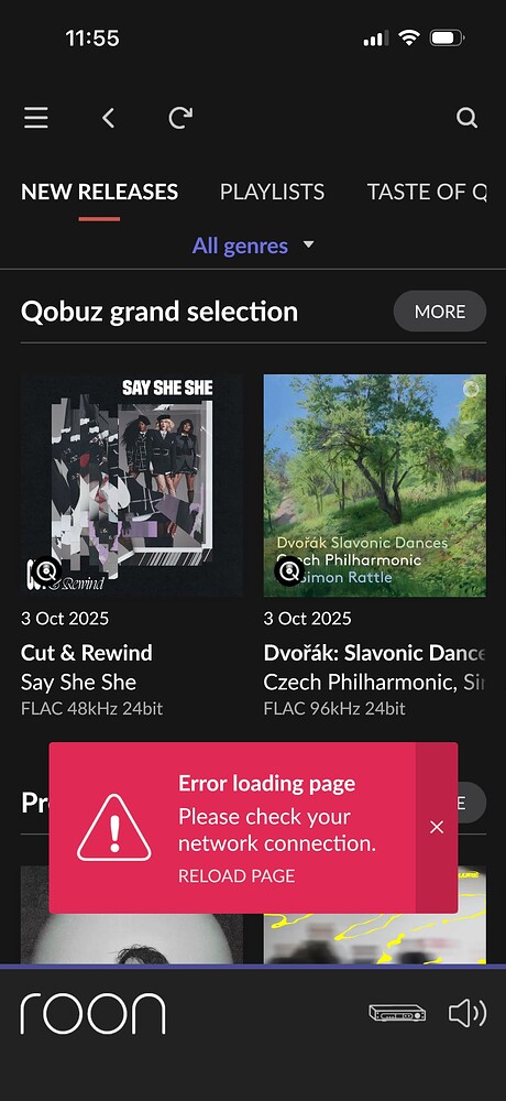 “Qobuz error loading page” issue - Qobuz - Roon Labs Community