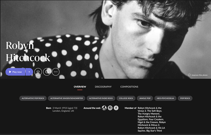 TIVO and Wikipedia data no longer shown - Support - Roon Labs Community