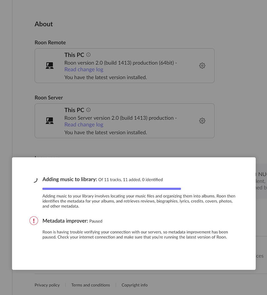Network Connection Problem(Couldn't connect to metadata) - Networking - Roon Labs Community