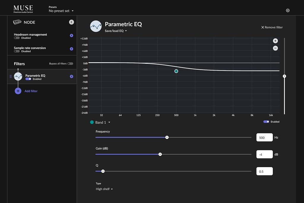 Parametric EQ for lower high tones/sharpness - DSP - Roon Labs Community