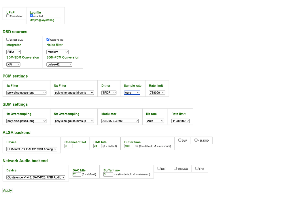 White noise with DSD Direct on R26 - HQ Player - Roon Labs Community