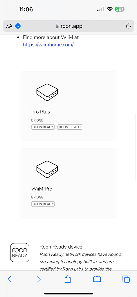 Wiim Pro Plus is Roon Ready! - Audio Gear Talk - Roon Labs Community