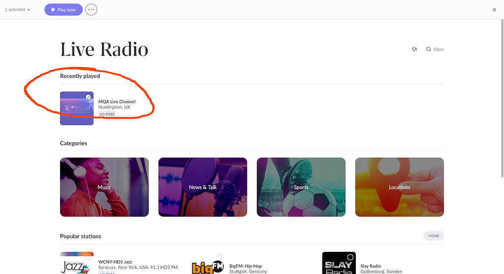 How to delete (clear) recently played radio-stations? - Live Radio ...