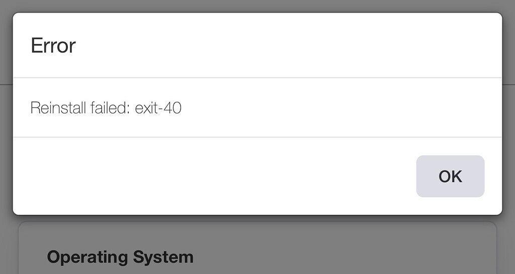 [Ticket In] RoonOS 3.0 build 274 Update Failure (exitcode 40) - Early ...