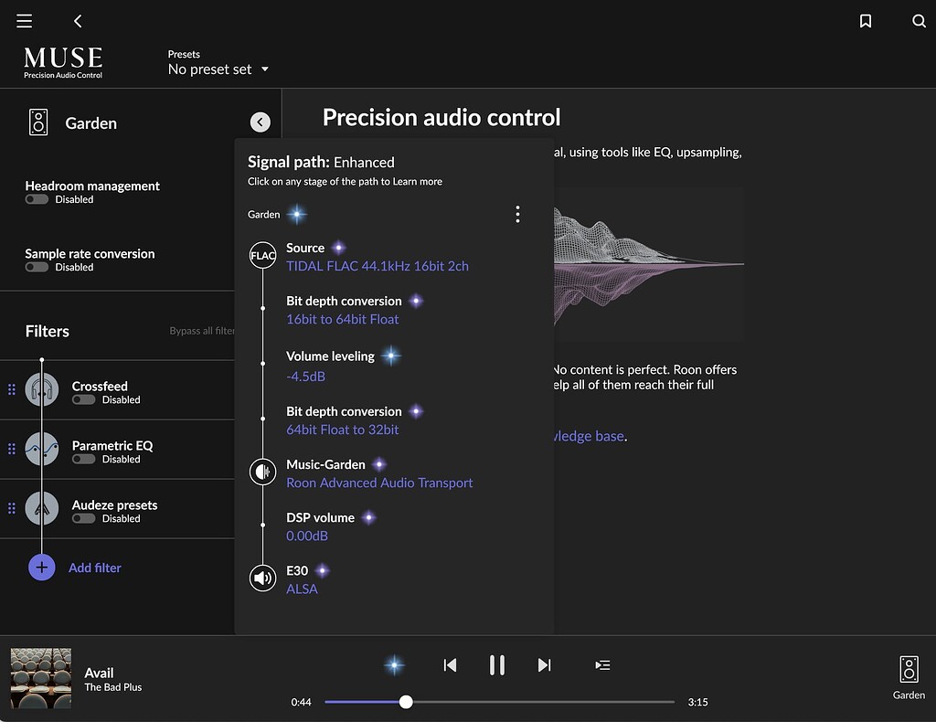 Cannot Play Higher than 44.1Khz from Tidal - TIDAL - Roon Labs Community