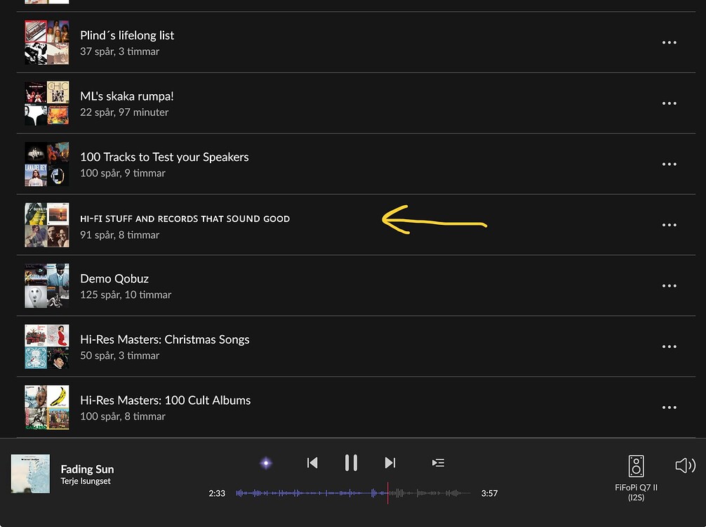 Qobuz Playlists, different font/typeface? - Roon Software Discussion - Roon Labs Community