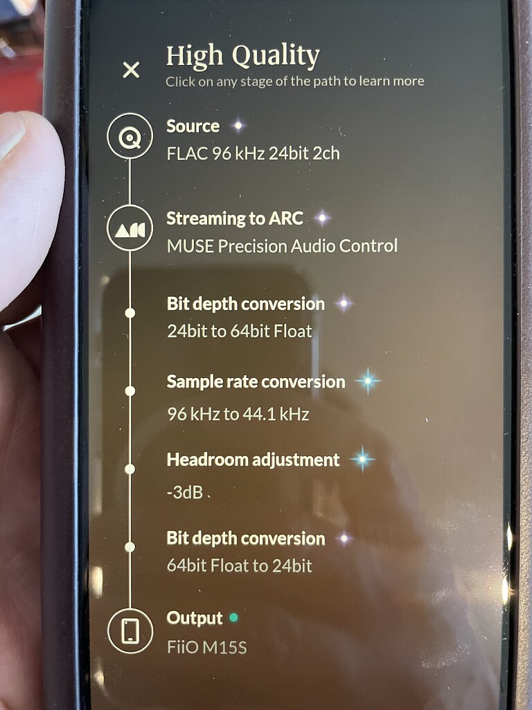 Roon ARC down sampling everything to 48/24 on Fiio M15S - Support - Roon Labs Community