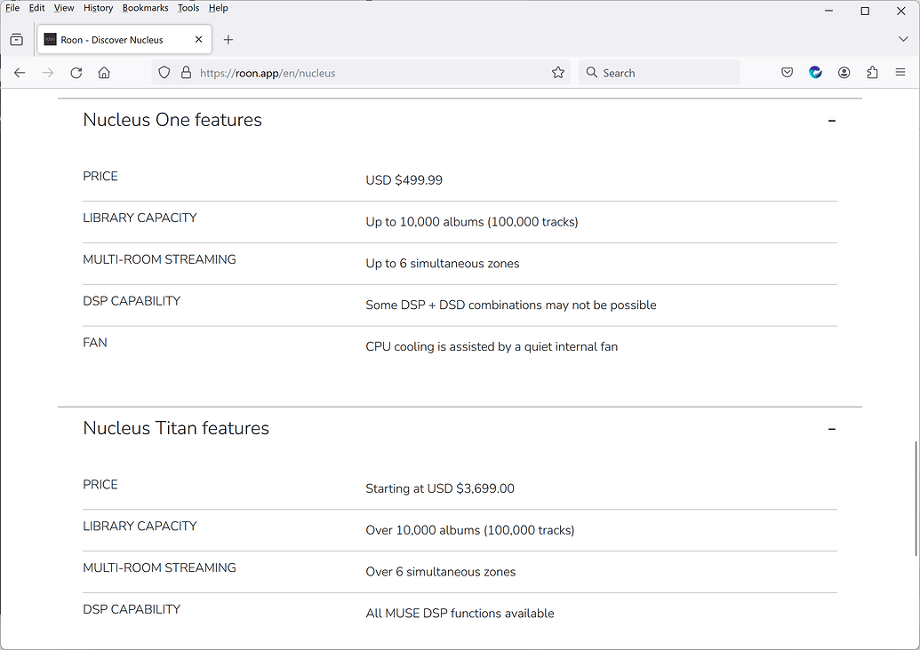 Nucleus One Storage Options - Nucleus - Roon Labs Community