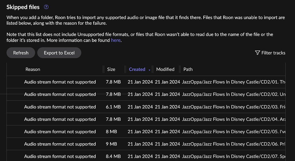 Ogg Opus files fail to be added to Roon library despite Roon ARC supporting Opus transcoding ...