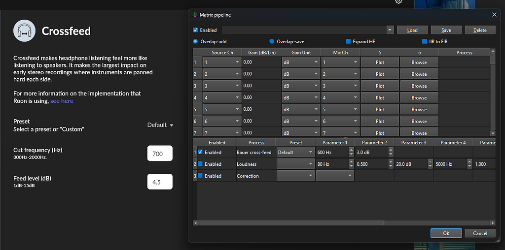 Crossfeed settings help - HQ Player - Roon Labs Community