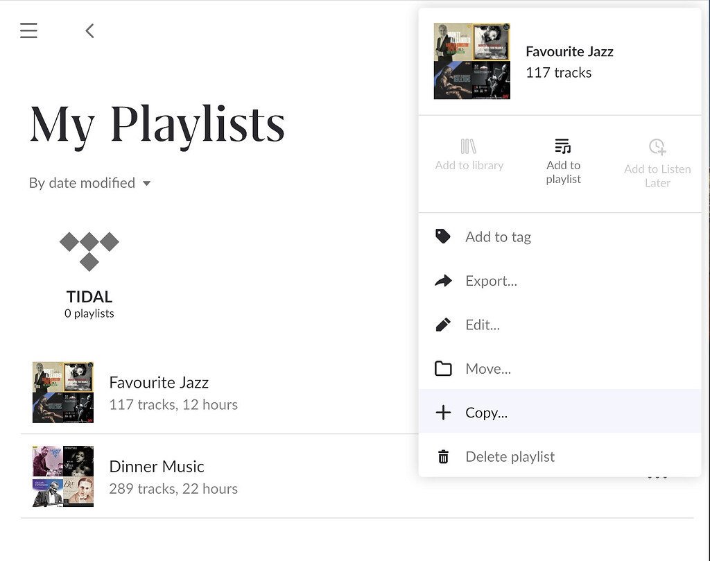Export and Import of Playlists - Roon Software Discussion - Roon Labs Community