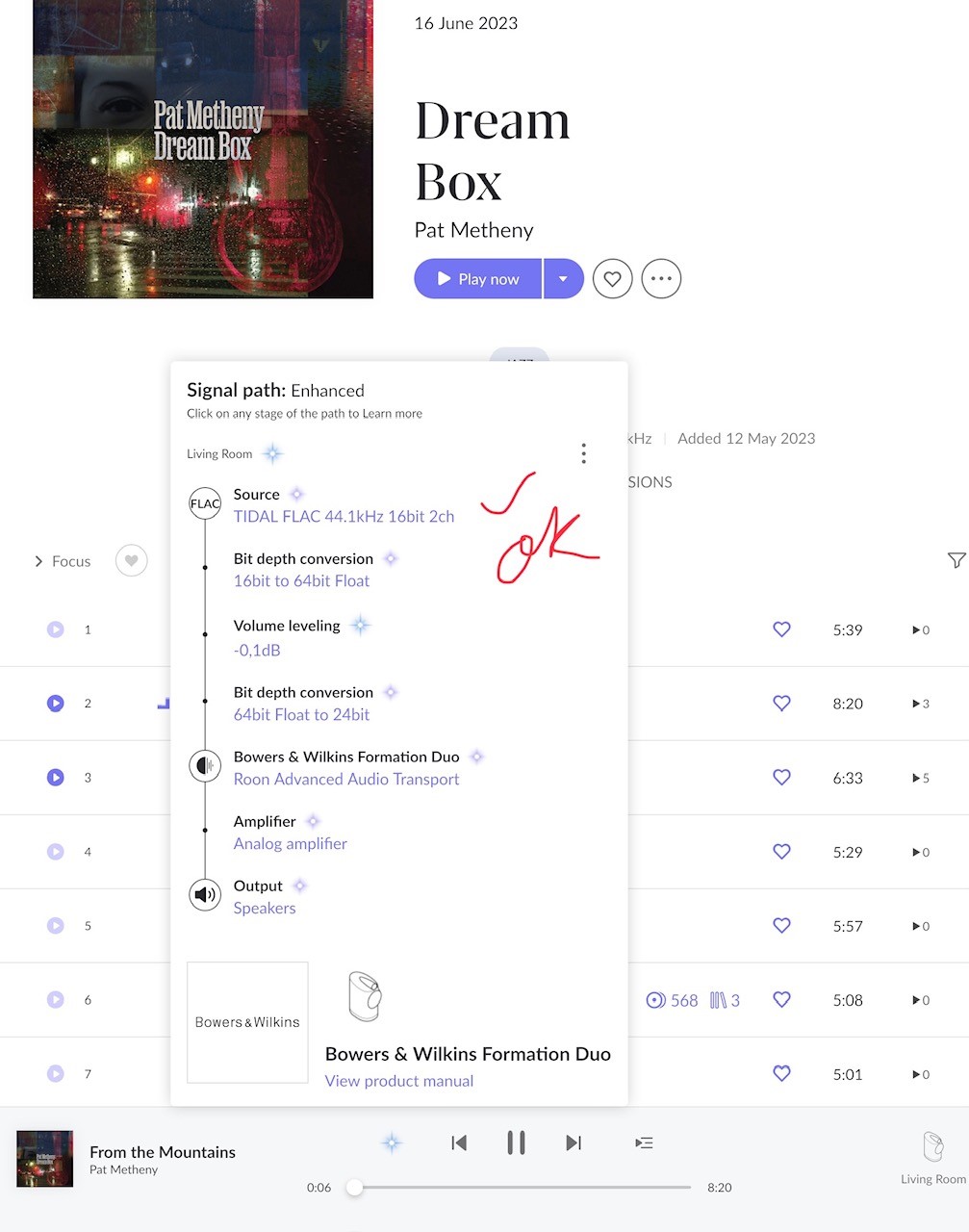 Nucleus+ - Tidal Master quality drops out and stop playing - Nucleus Support - Roon Labs Community