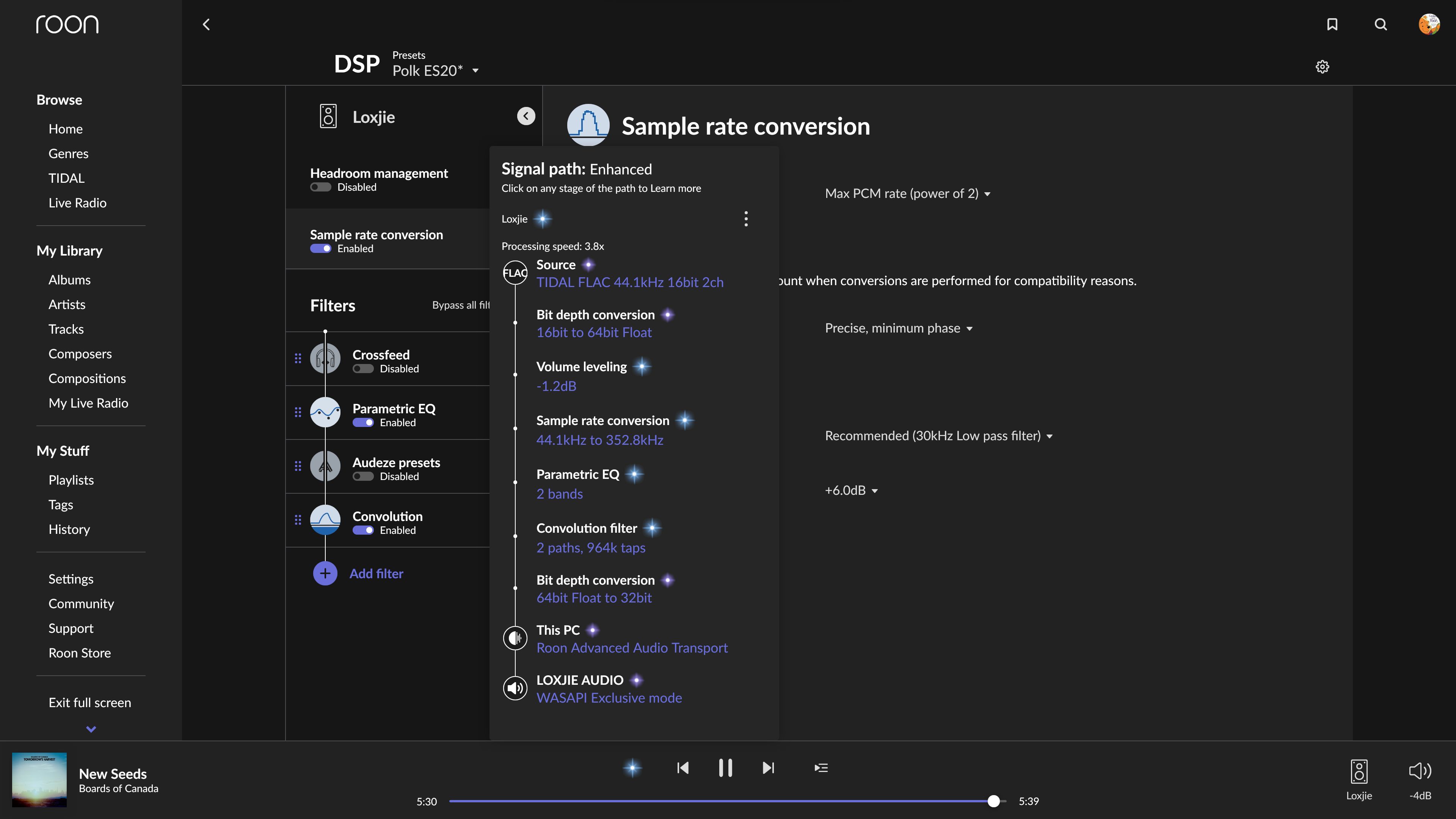 Why is DSP volume not showing up in my signal path - Roon Software Discussion - Roon Labs Community